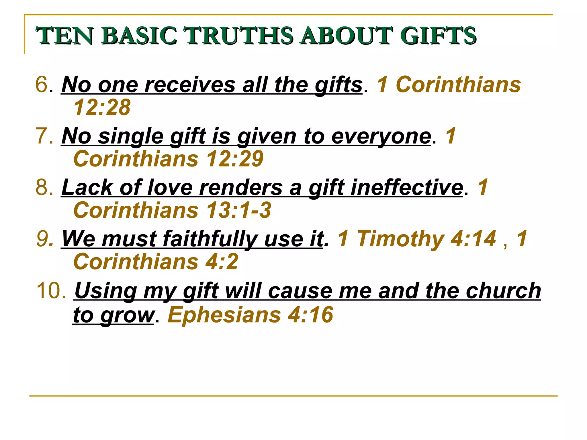 The Fruits And Gifts Of The Holy Spirit | PPT
