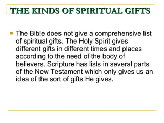 The Fruits And Gifts Of The Holy Spirit | PPT