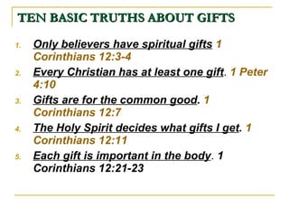 The Fruits And Gifts Of The Holy Spirit | PPT
