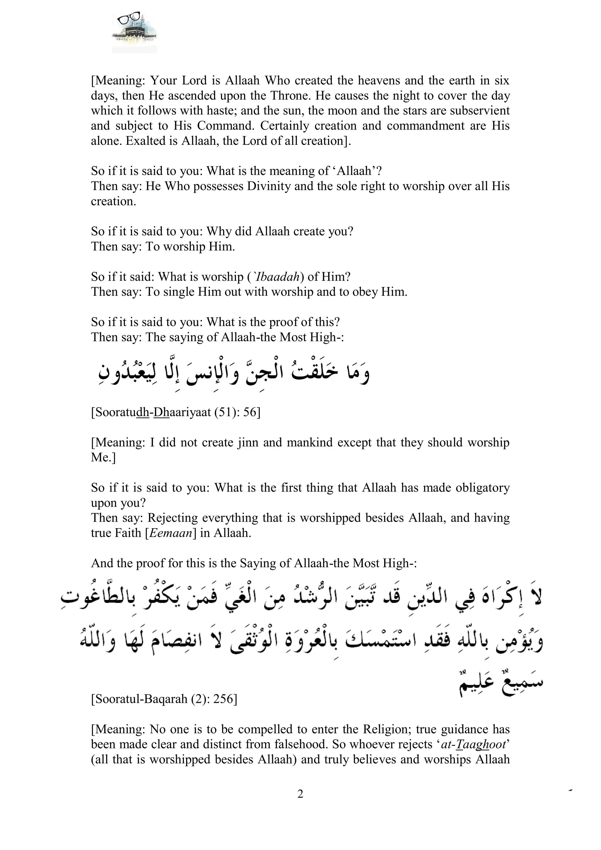 The Fundamentals of Belief, an abridgement of the 3 Fundamental ...