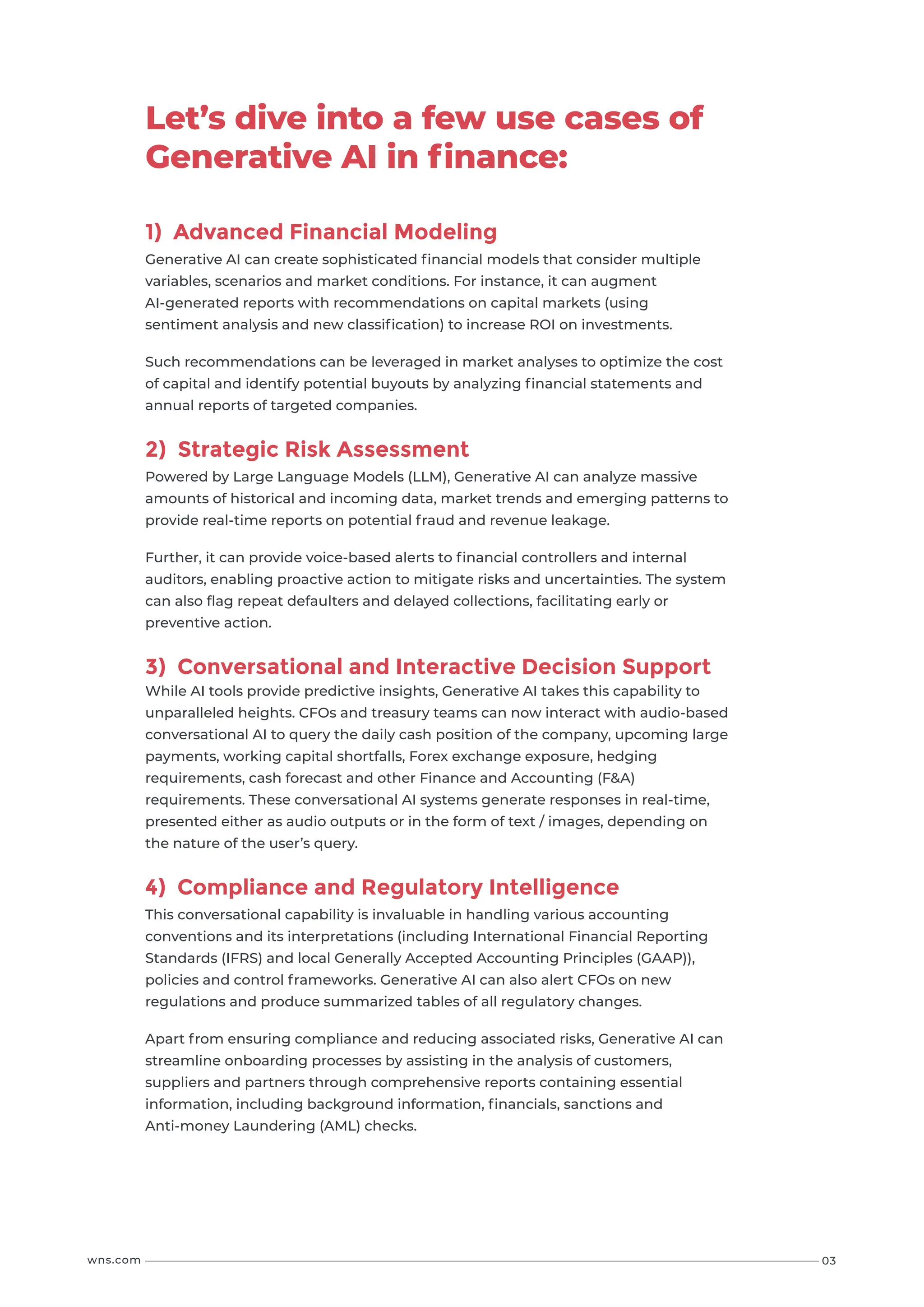 The Future-forward CFO: Harnessing Generative AI in Finance | PDF