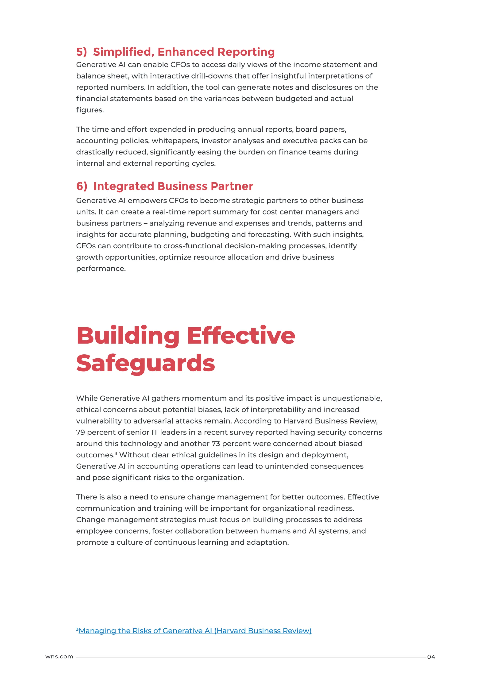 The Future-forward CFO: Harnessing Generative AI in Finance | PDF