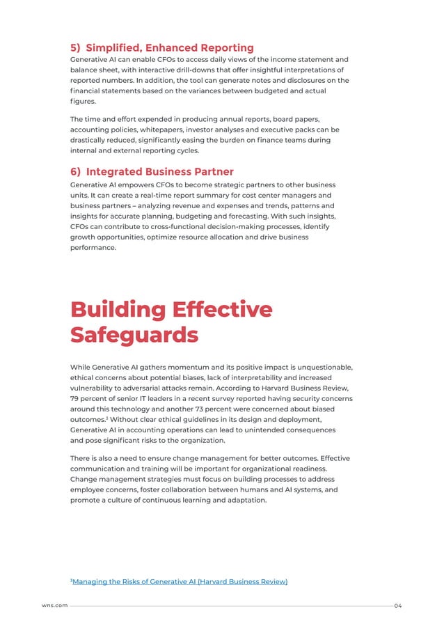 The Future-forward CFO: Harnessing Generative AI in Finance | PDF