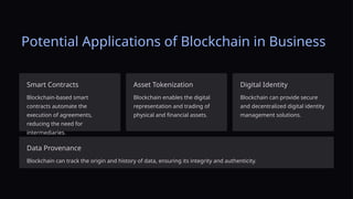 The Future of Blockchain in Business: Unlocking New Horizons with Blocktech Brew | PPT | Free ...