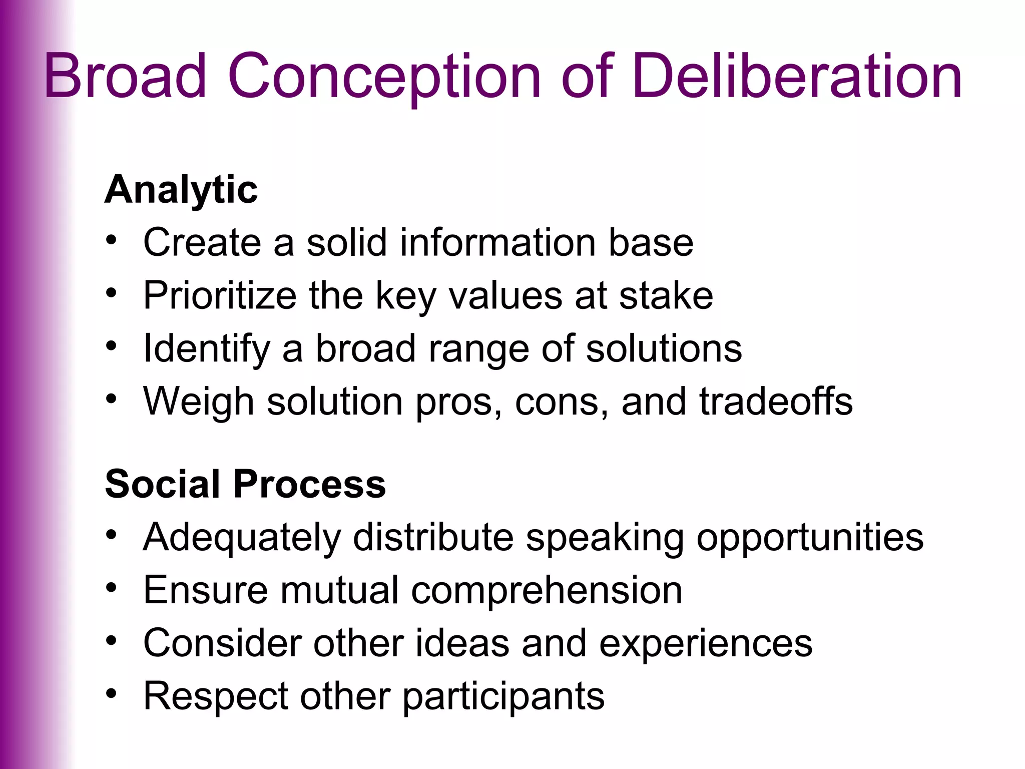 The Future of Deliberative Democratic Theory and Practice. | PPS