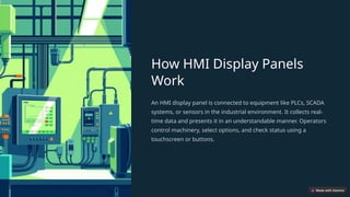 Enhance Control & Automation Efficiency with HMI Display Panel | PPT
