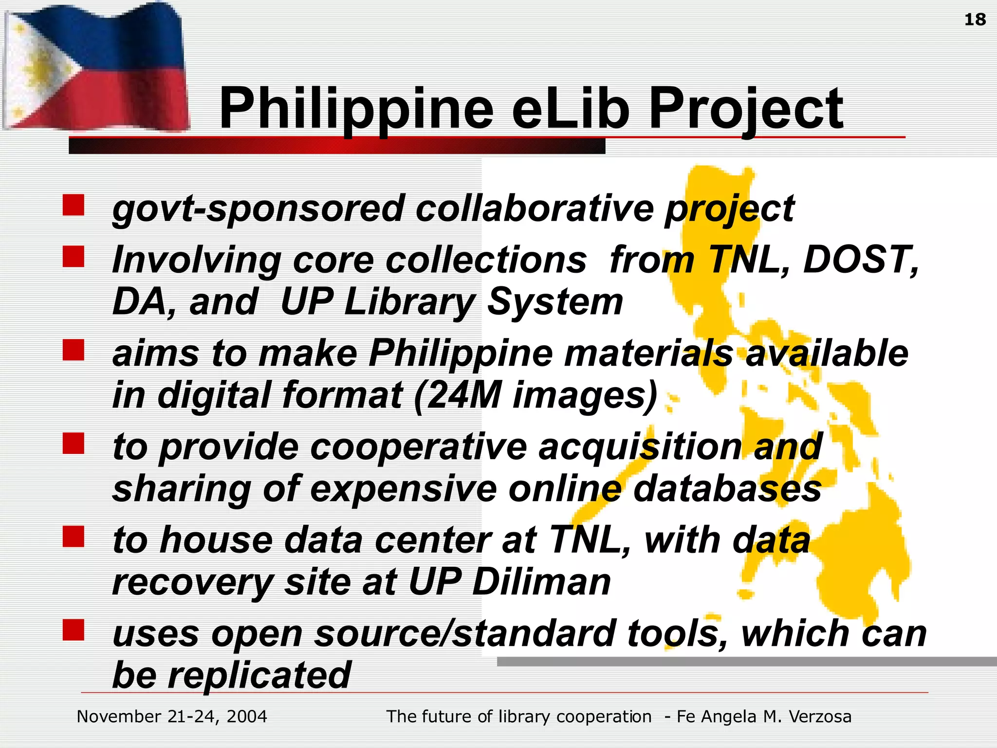 The future of Library Cooperation in Southeast Asia | PPT