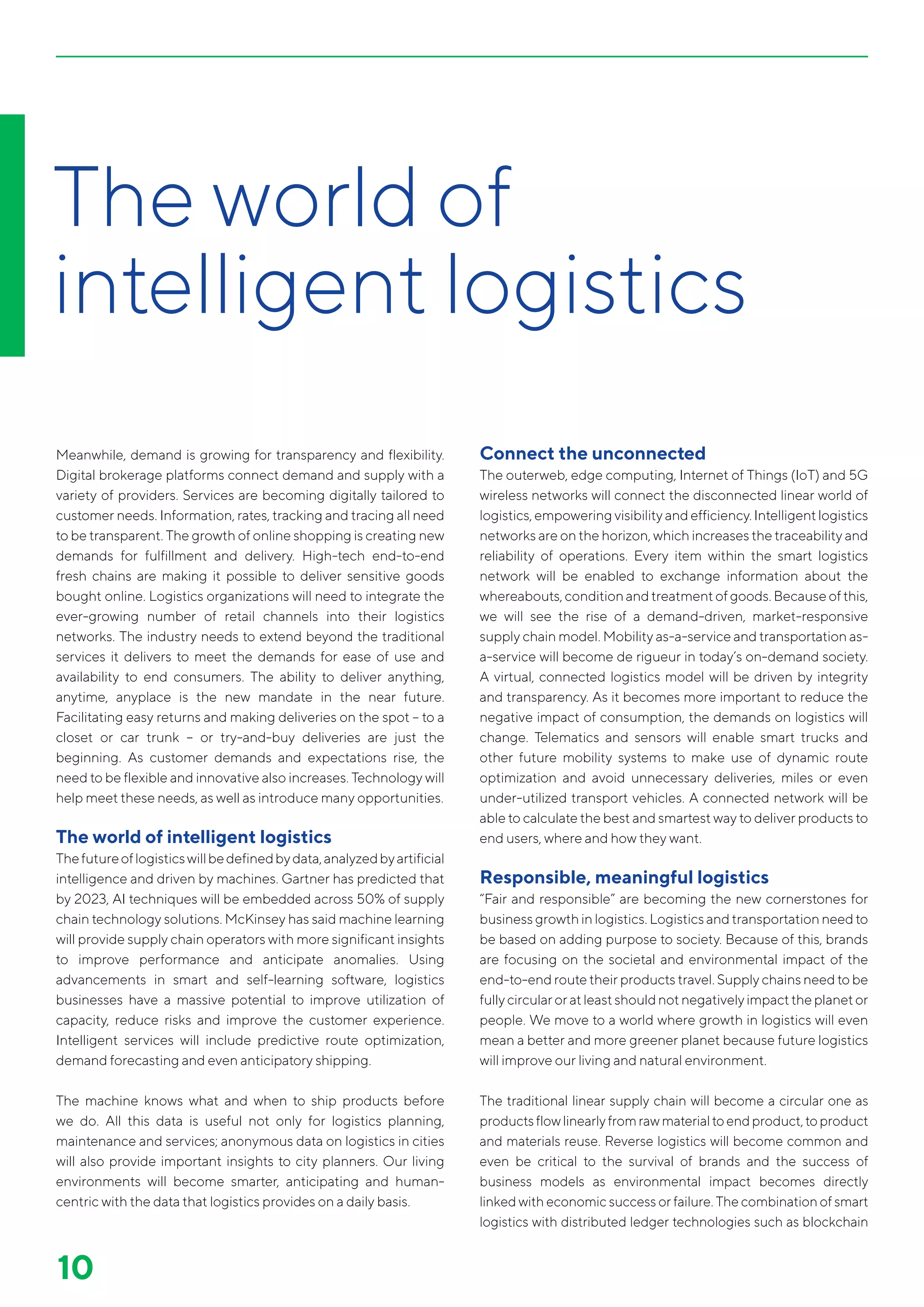 The Future of Transportation & Logistics | PDF