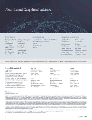 Síntese do Documento "The Geopolitics of Supply Chains" | PDF