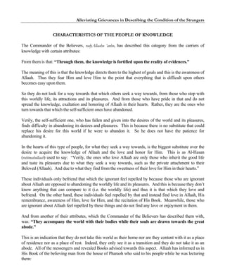 The Ghurabah: The Strangers by Ibn Rajab | PDF