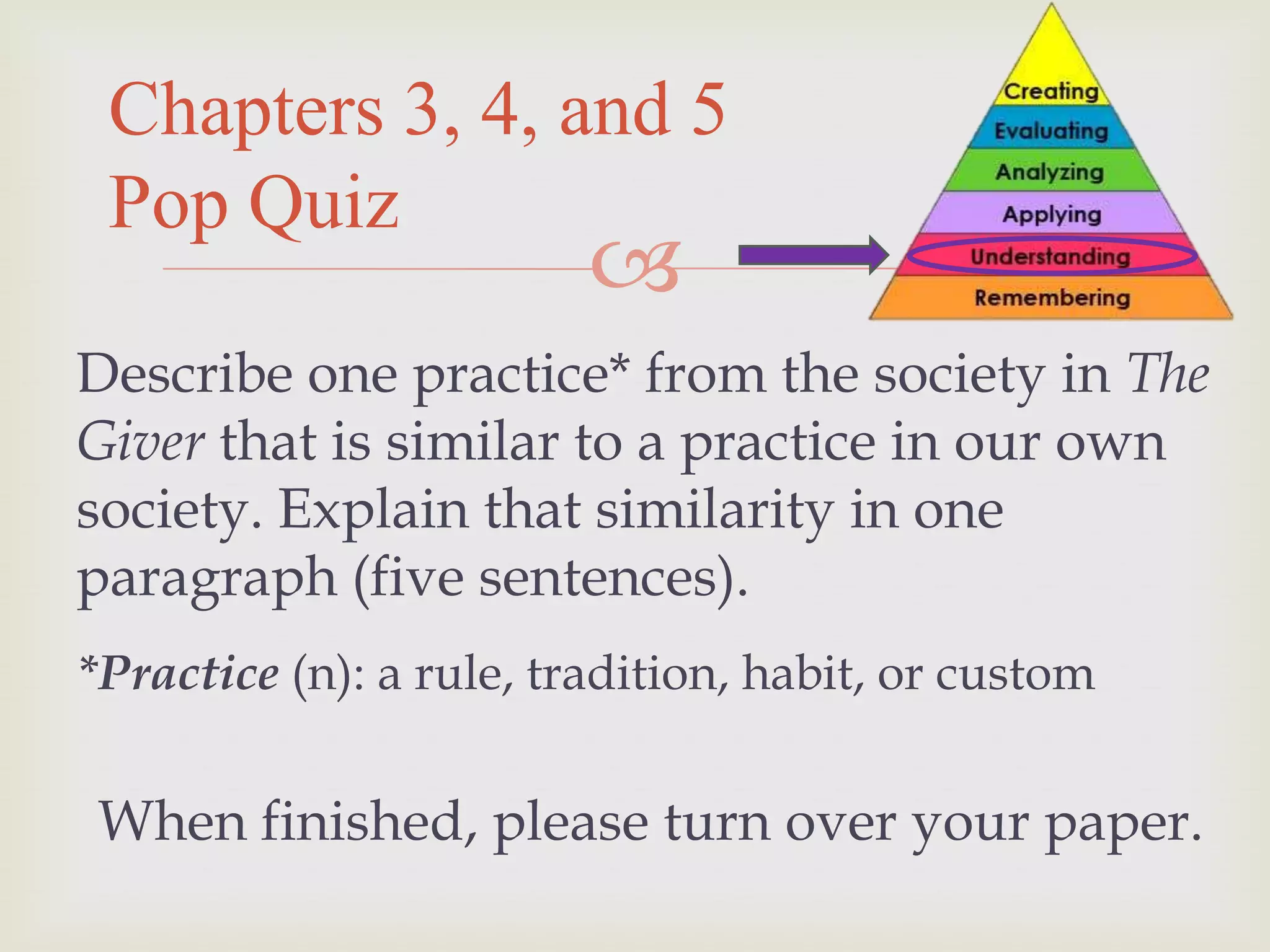 The Giver Novel Questions, Quizzes, and Activities | PPTX