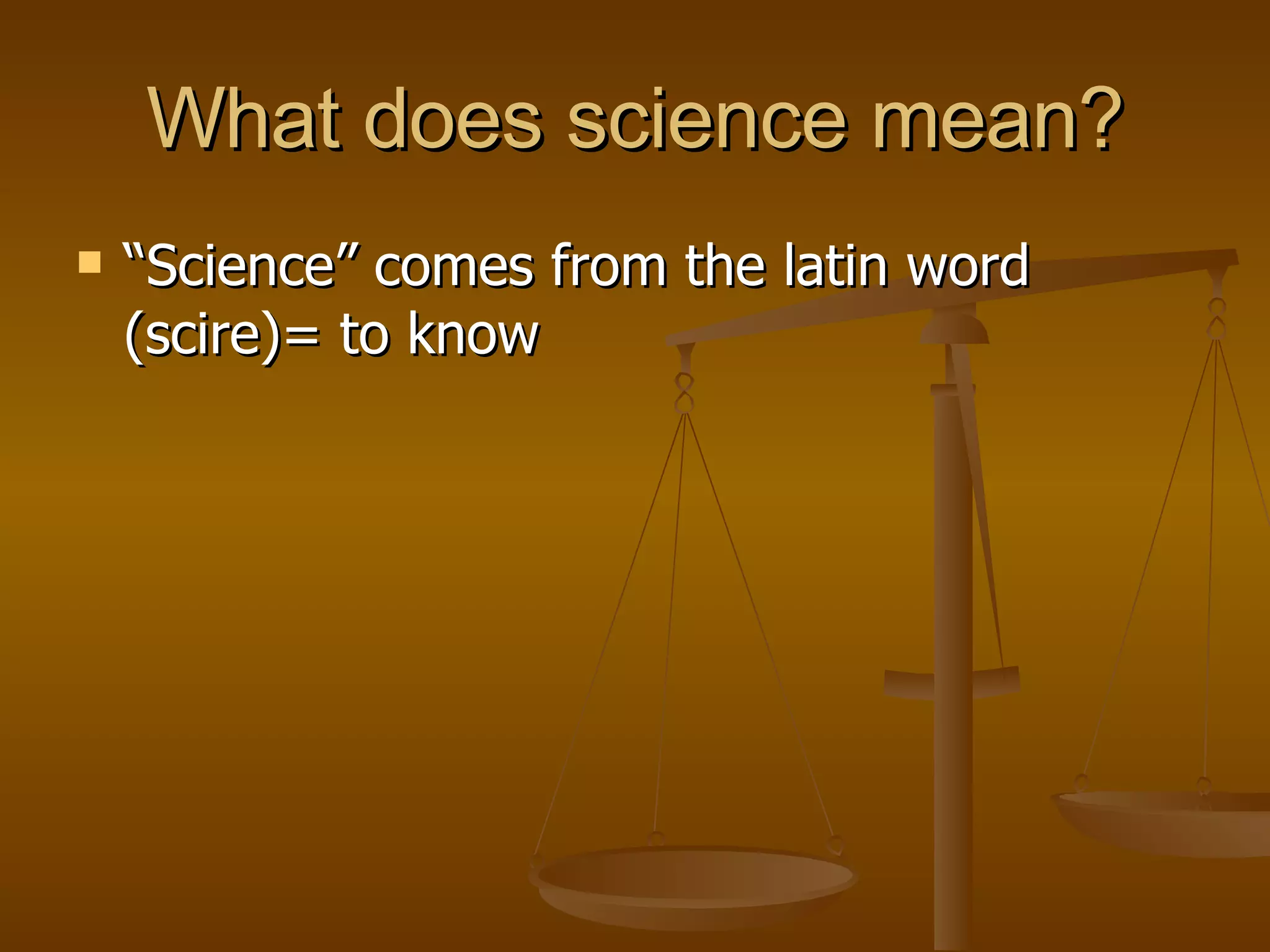 The Goal of Science | PPT