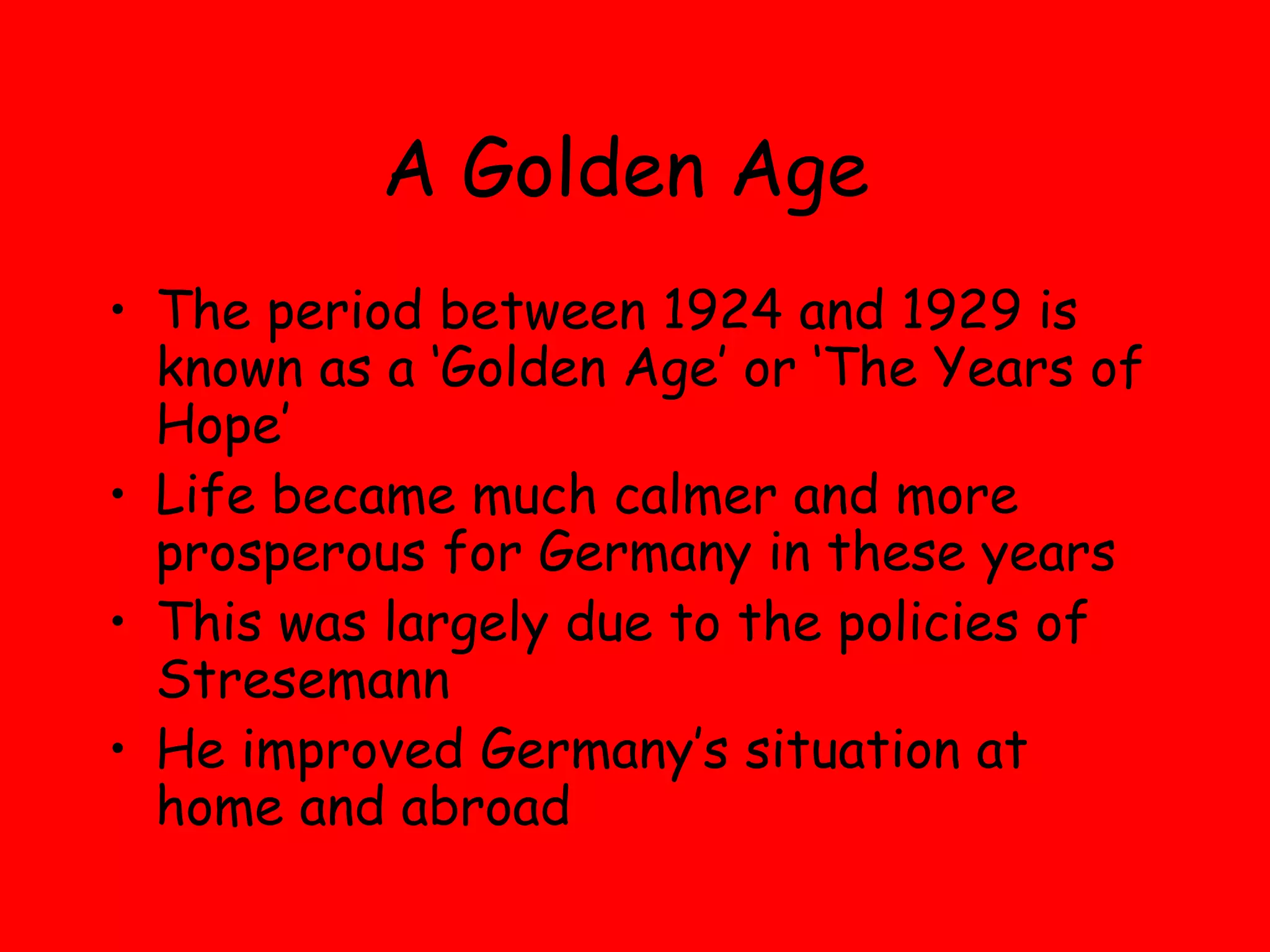 The Golden Age Of Weimar | PPT