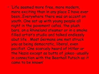 The Golden Age Of Weimar | PPT