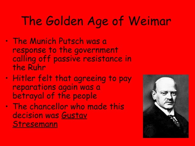 The Golden Age Of Weimar | PPT | Currencies | Economy