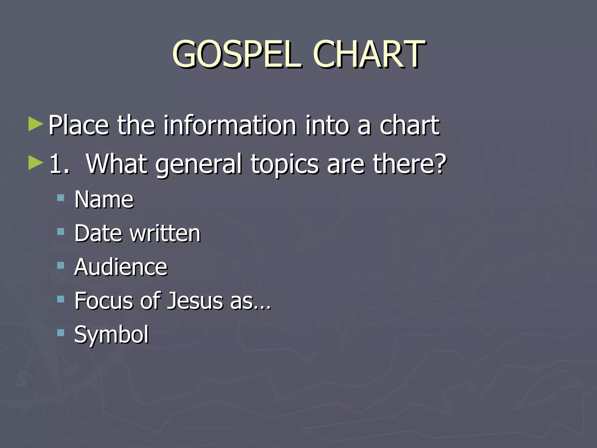 The Gospels | PPT
