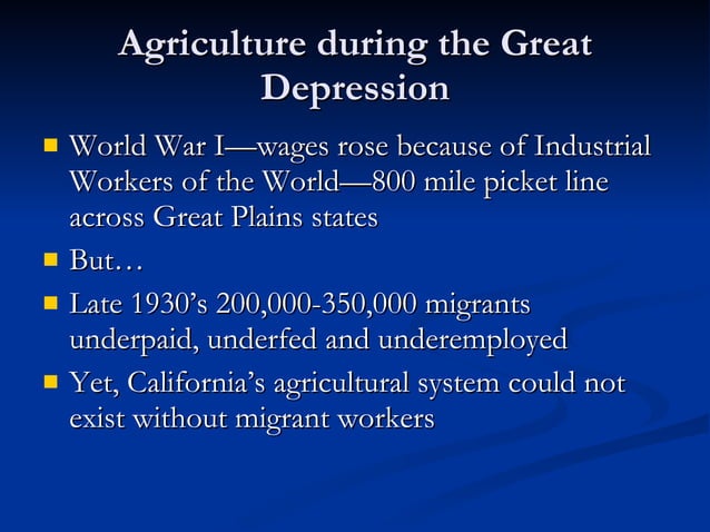 The great-depression-migrant-farm-workers-and | PPT | Business and Finance
