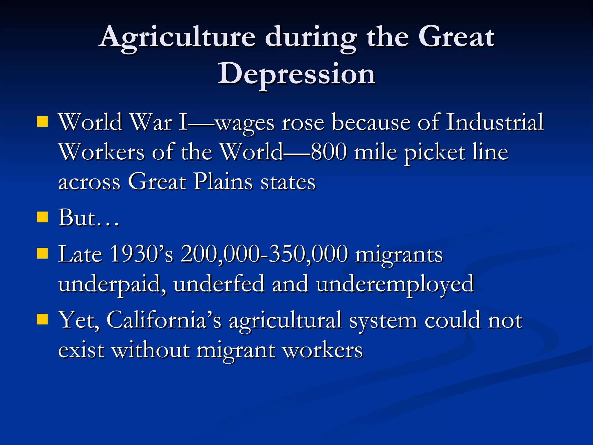 The Great Depression Migrant Farm Workers And | PPS