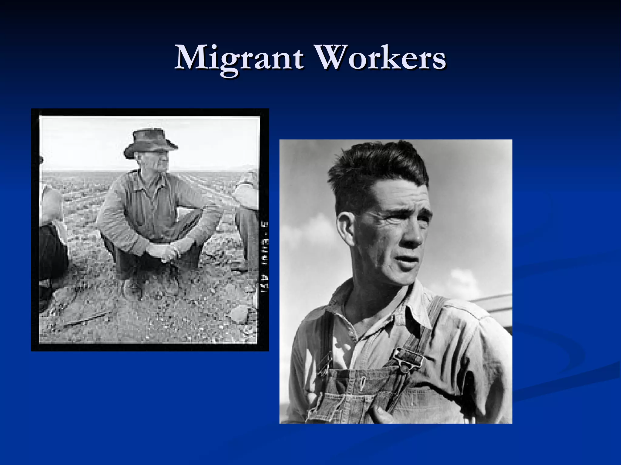 The Great Depression Migrant Farm Workers And | PPS