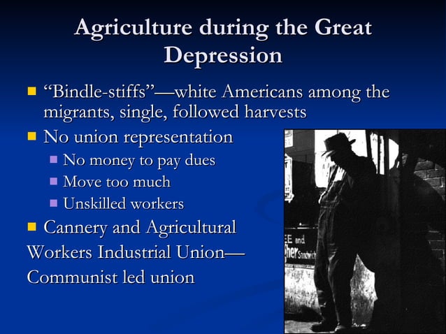 The Great Depression Migrant Farm Workers And | PPS | Agriculture ...