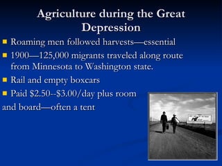 The Great Depression Migrant Farm Workers And | PPT