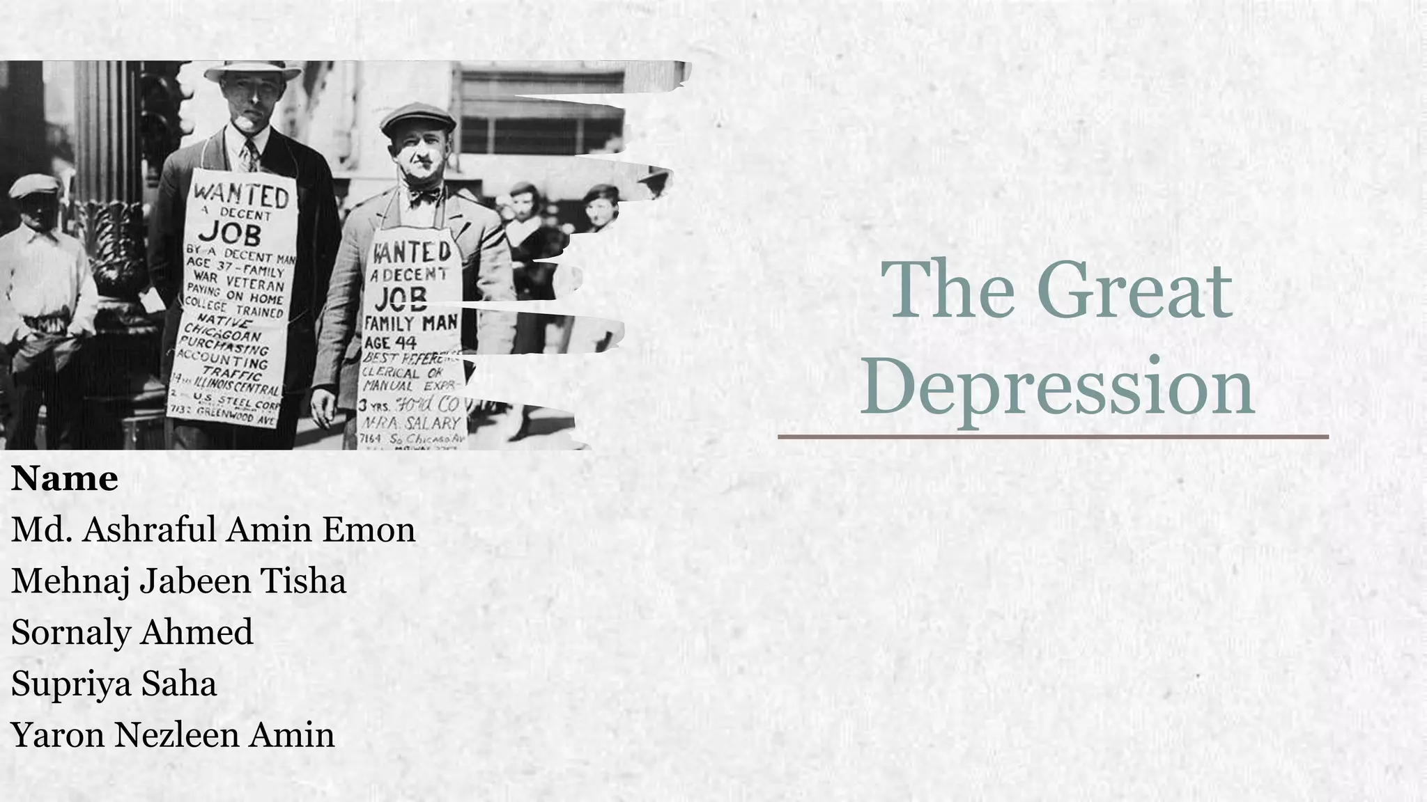 The great-depression | PPT