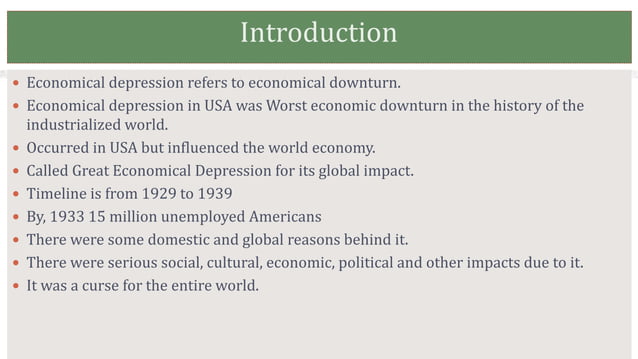 The great-depression | PPT