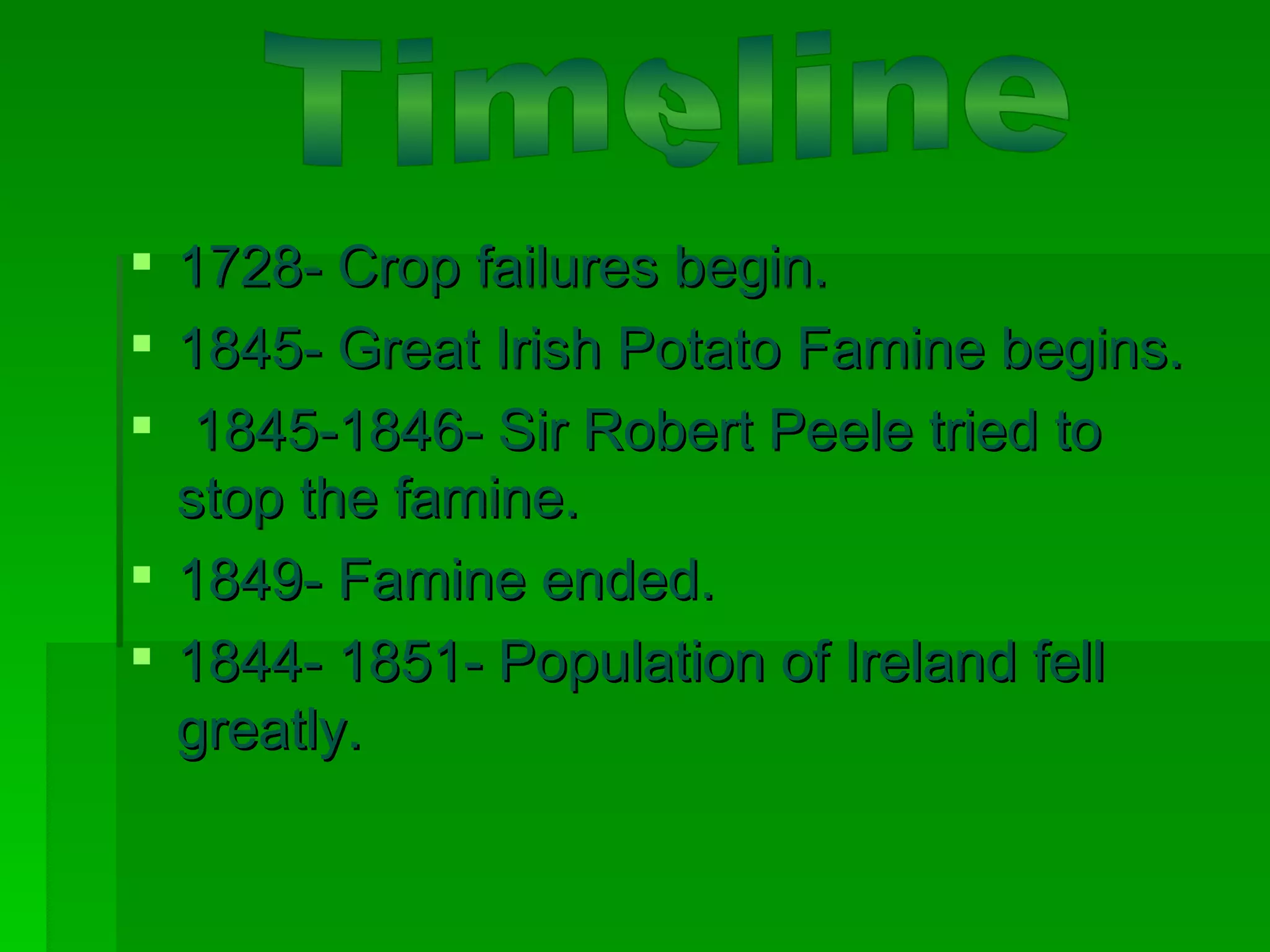 The Great Irish Potato Famine | PPT