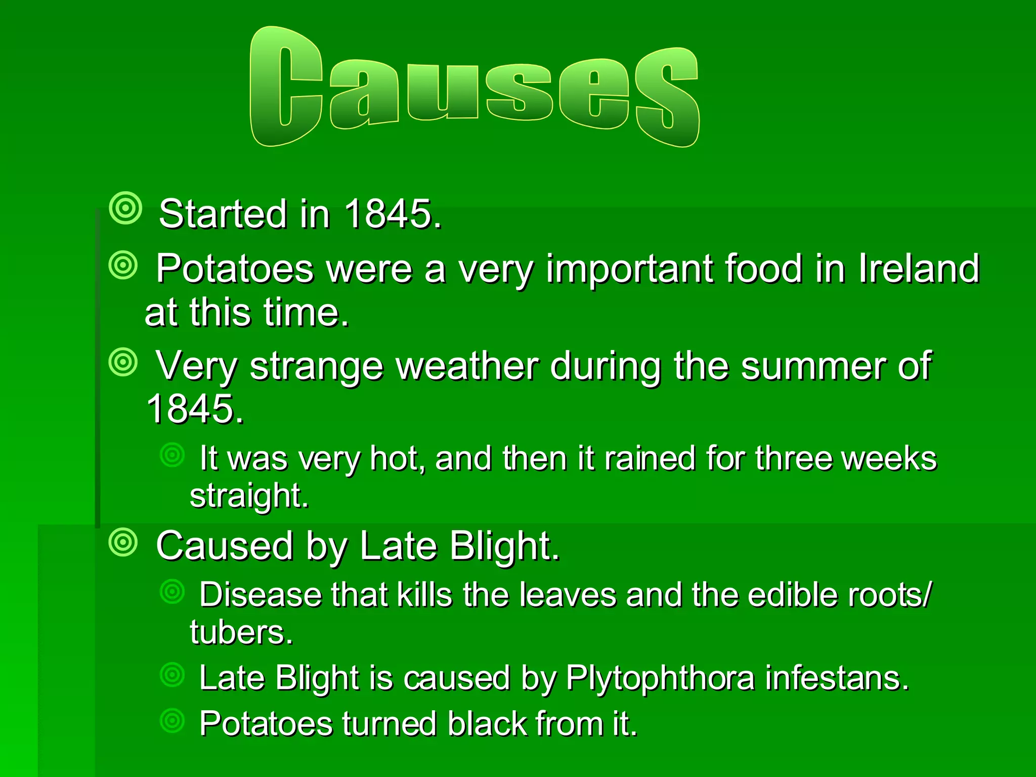 The Great Irish Potato Famine | PPT