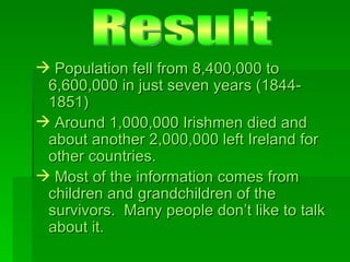 The Great Irish Potato Famine | PPT | Free Download