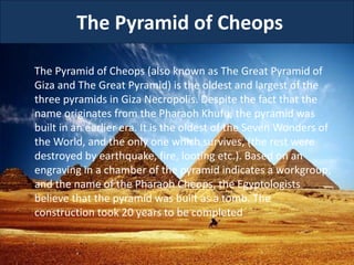 The great pyramid of cheops | PPTX