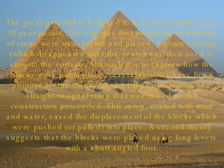 The Great Pyramid Of Giza | PPT