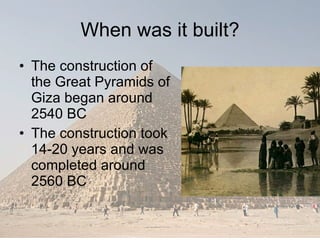 The Great Pyramids Of Giza | PPT