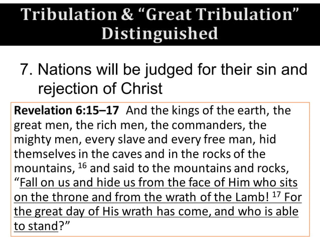 The Great Tribulation | PDF | Christianity | Religion & Spirituality