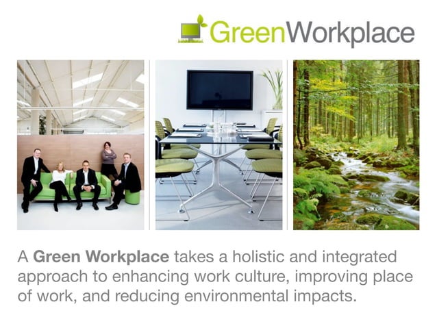 The Green Workplace | PDF | Indoor Environmental Quality | Home & Garden