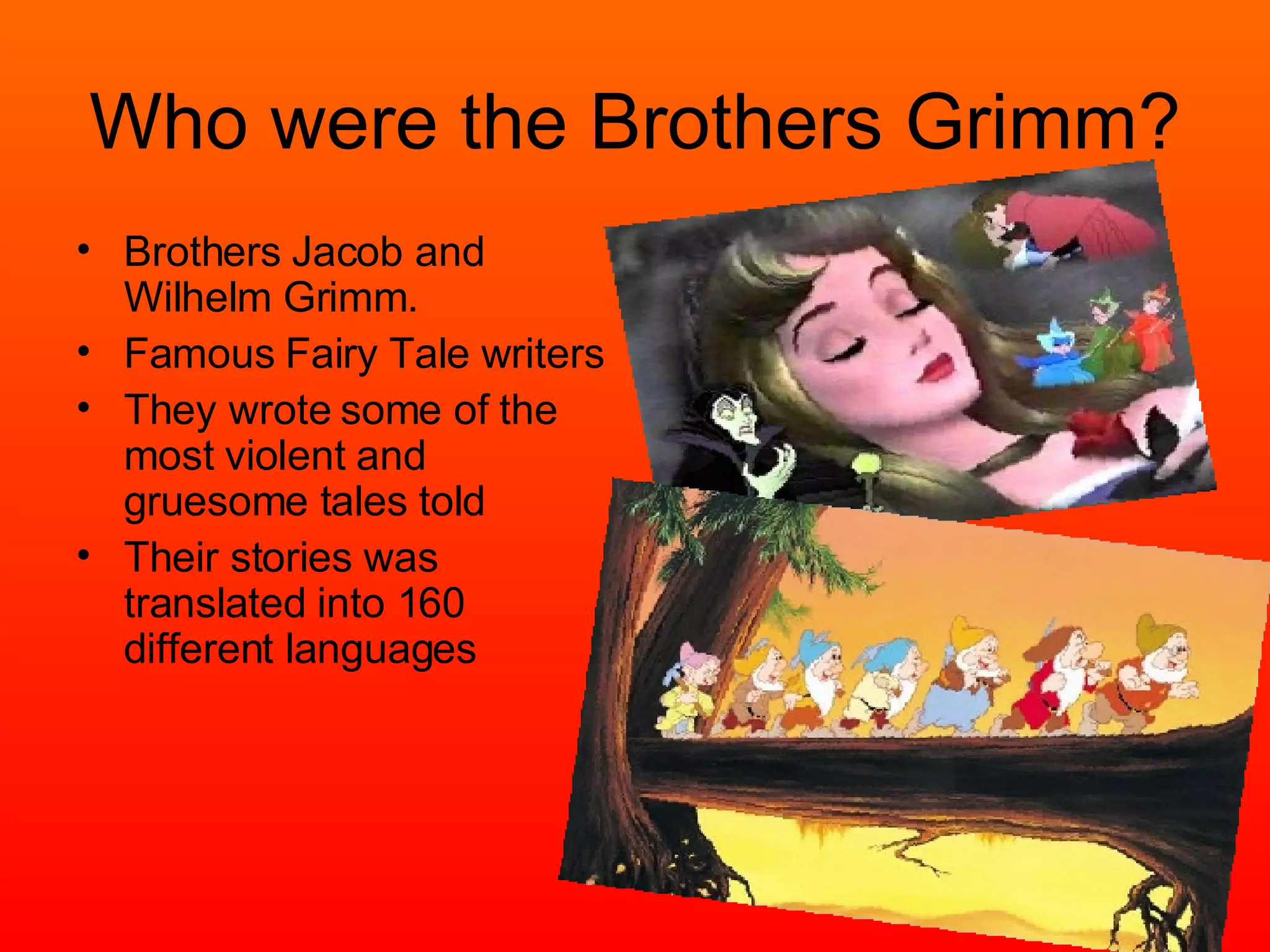 The Grimm Brothers Powerpoint | PPT