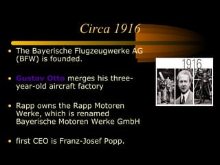 BMW: The Initial Years | PPT
