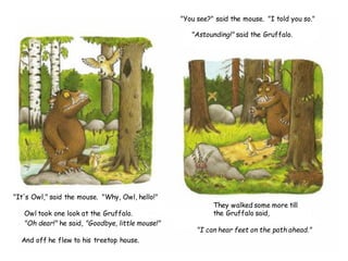 The Gruffalo Full Story For Kids in Elementary School | PDF