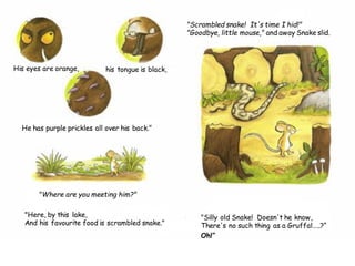 The Gruffalo Full Story For Kids in Elementary School | PDF