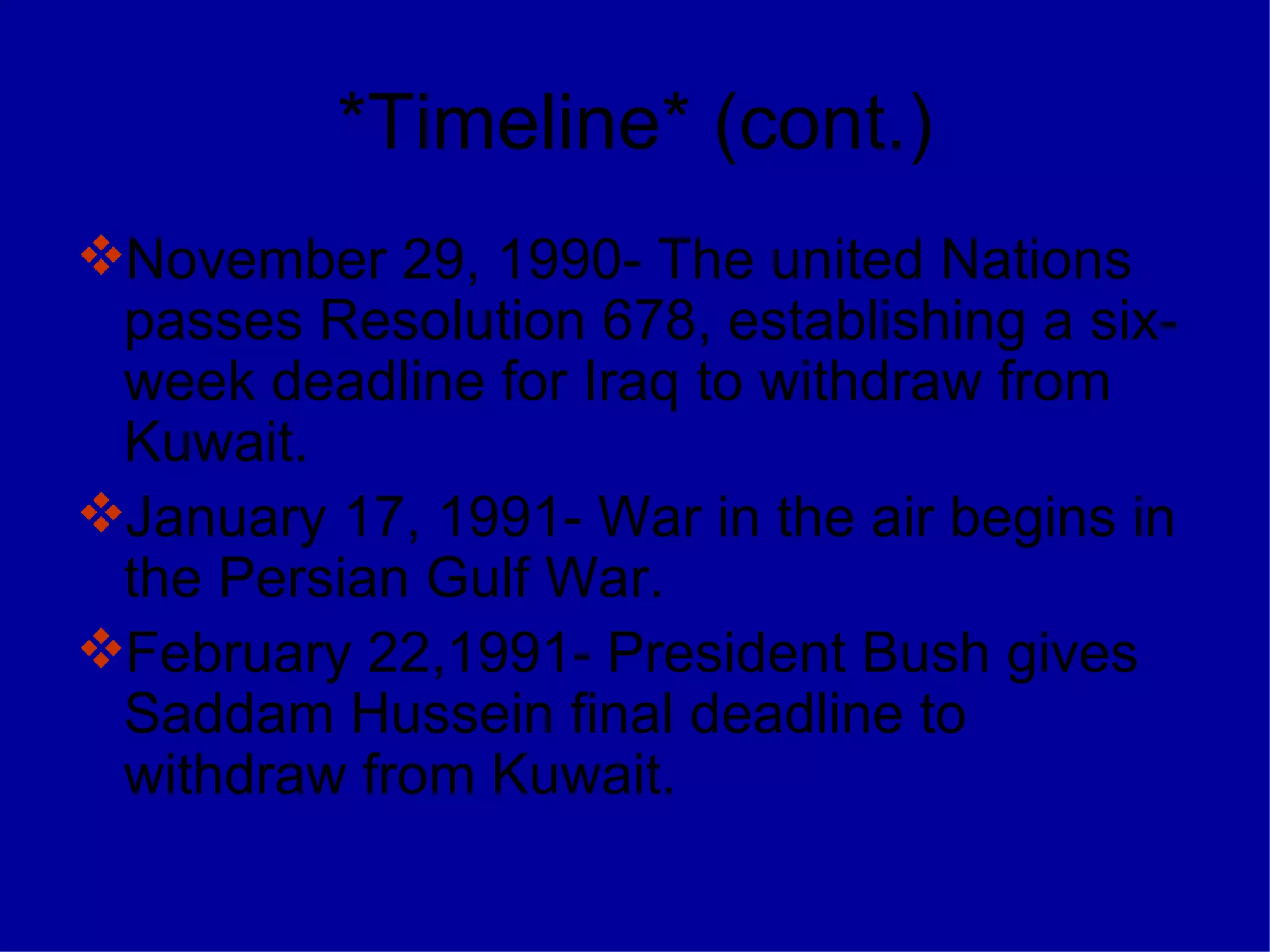 The Gulf War | PPT