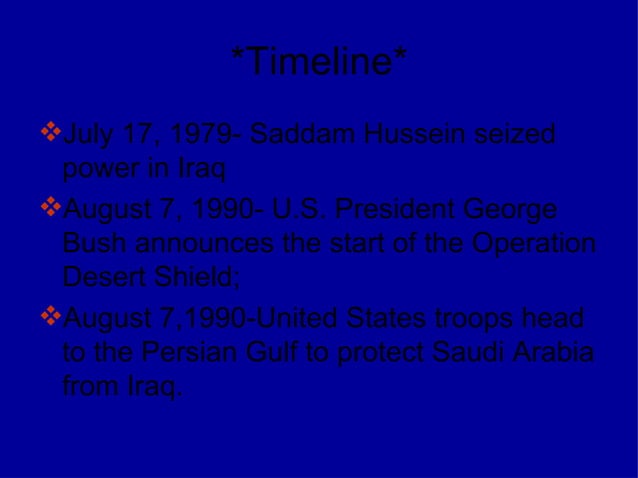 The Gulf War | PPT