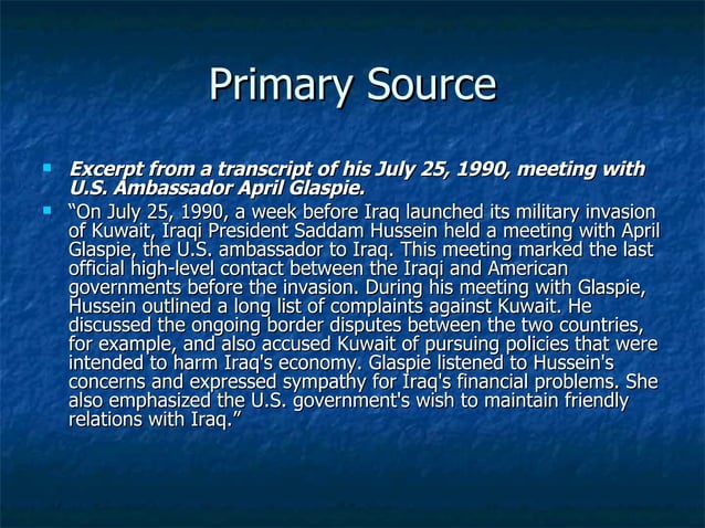 The Gulf War | PPT