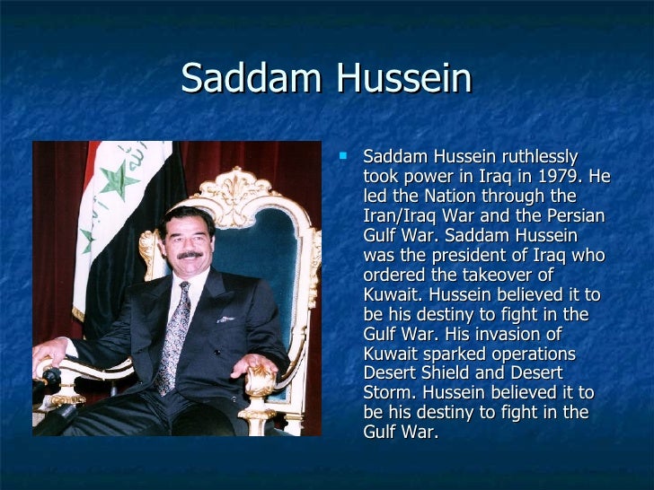 Saddam Hussein Persian Gulf War