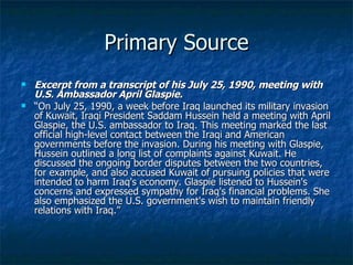 The Gulf War | PPT