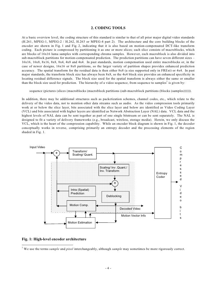 The H.264/AVC Advanced Video Coding Standard: Overview and ... The H.264/AVC Advanced Video Coding Standard: Overview and ...