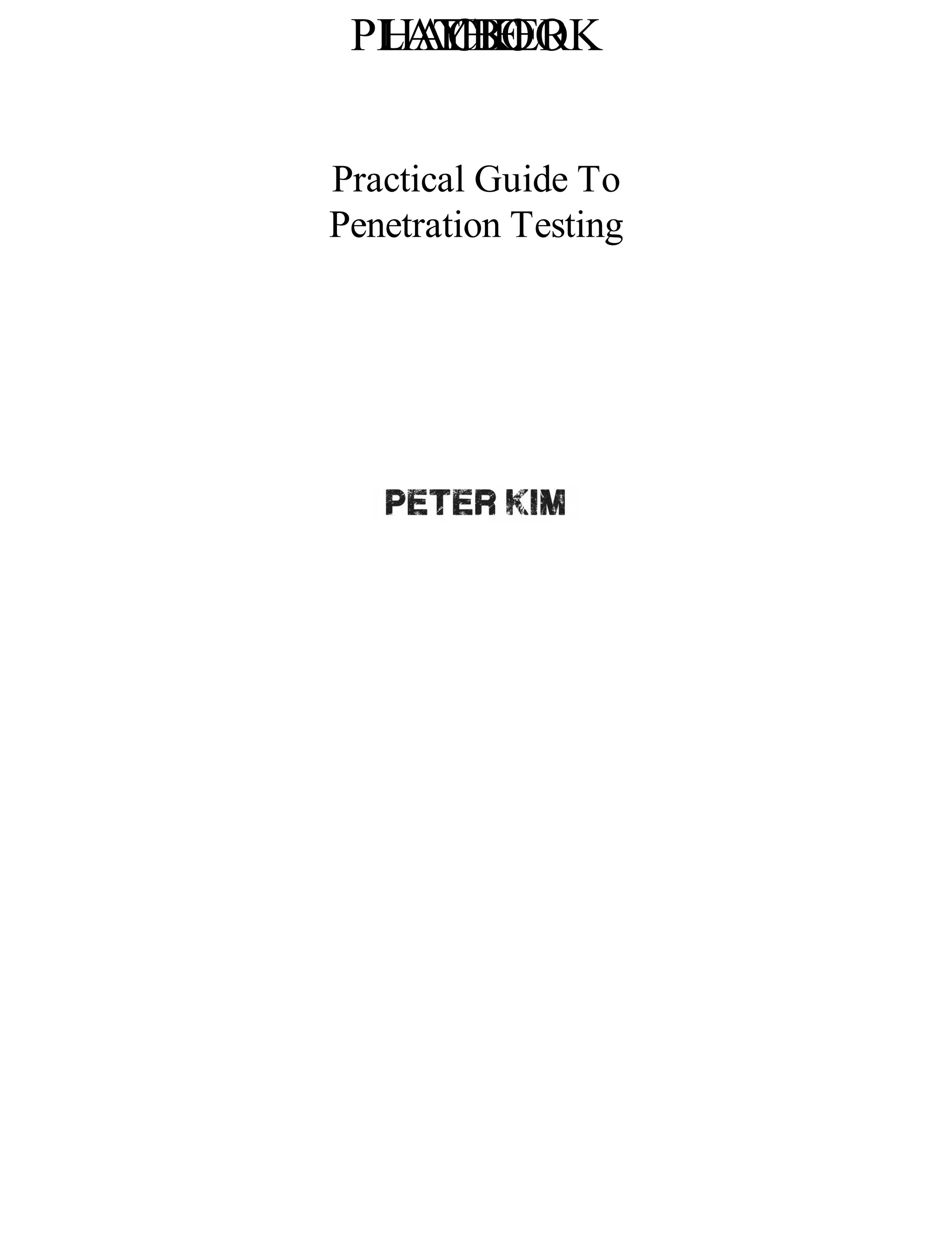The Hacker Playbook Practical Guide To Penetration Testing 2014pdf