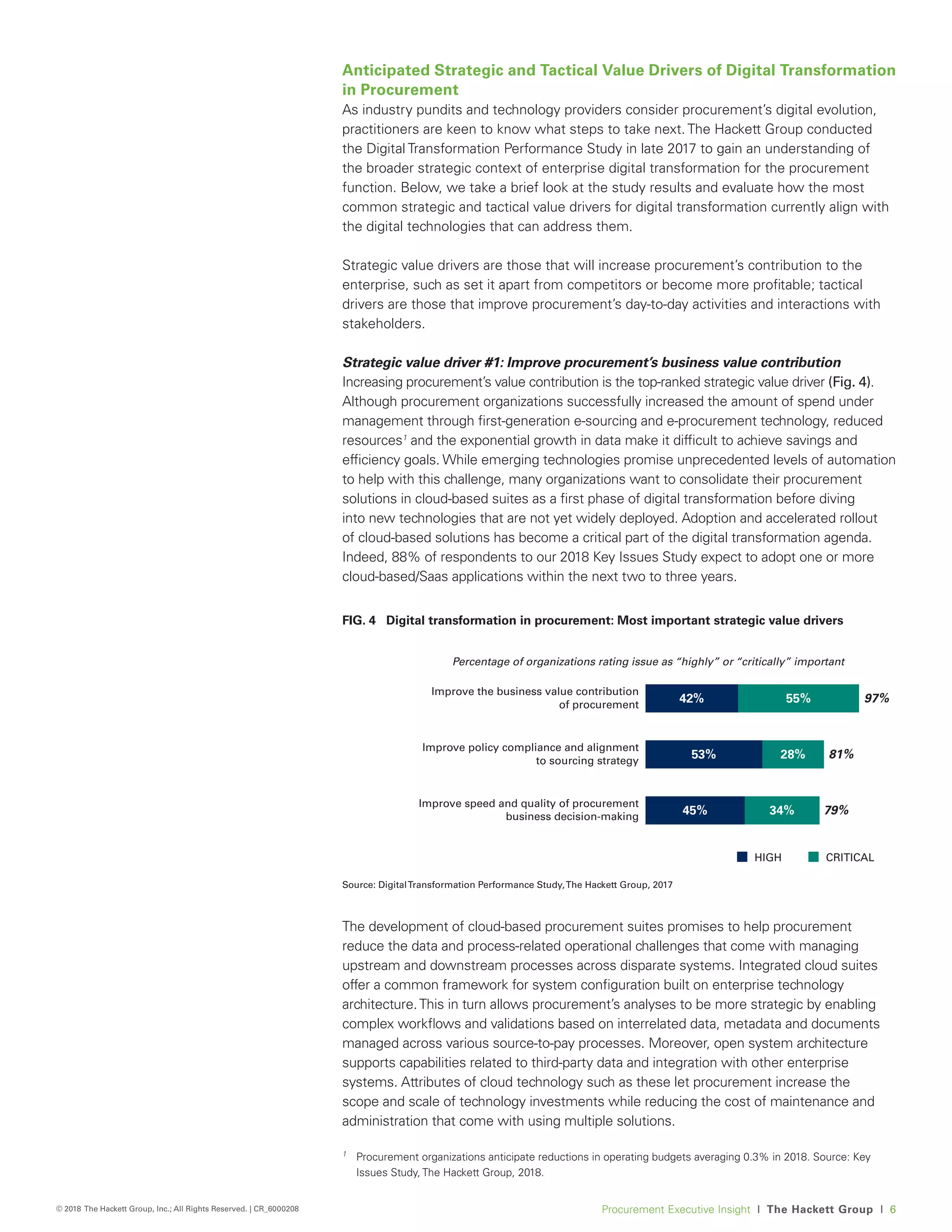 The hackett-group-state-of-procurement-digital-transformation-part-1 | PDF