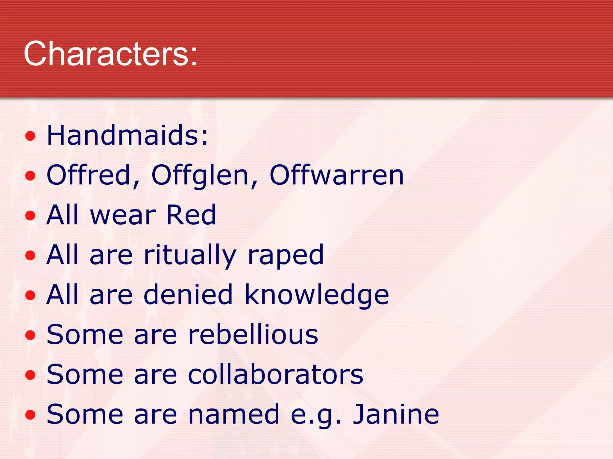 The Handmaid’S Tale | PPT