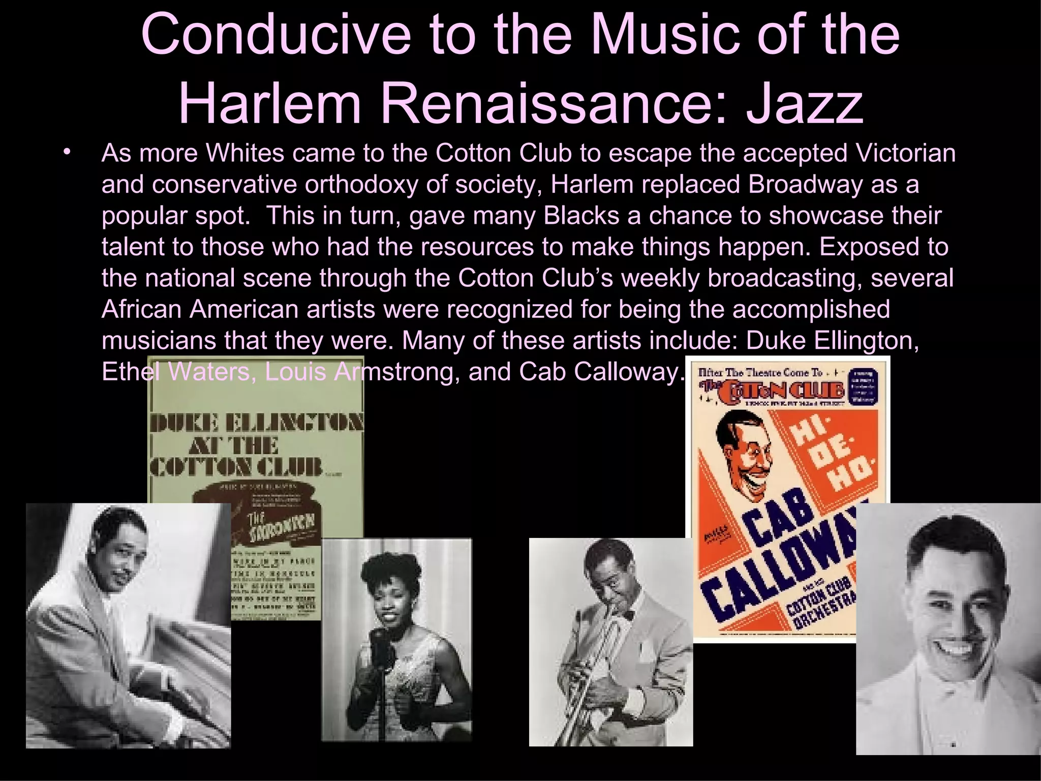 The Harlem Renaissance | PPT | Free Download