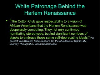 The Harlem Renaissance | PPT | Free Download